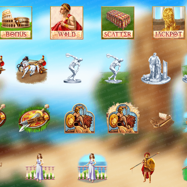 Roman Empire slot machine, Rome slot machine - "Roman Wealth"